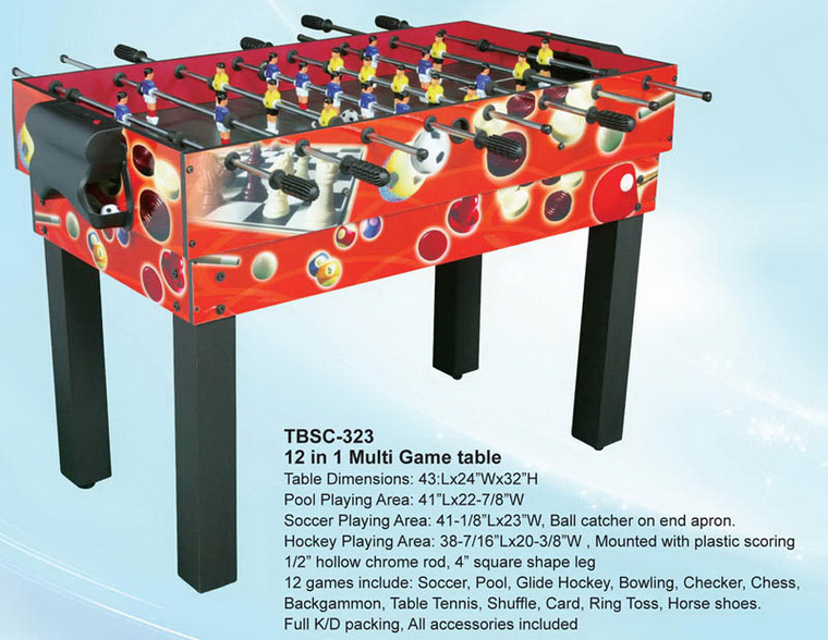 12 in 1 Multi Game table - TBS Group
